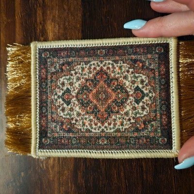 Coasters, Beautiful Turkish Carpet Coasters, Persian Rug Coasters, Mug ...