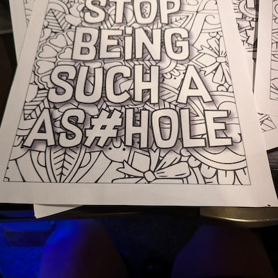 100 Swear Word Coloring Pages - Etsy