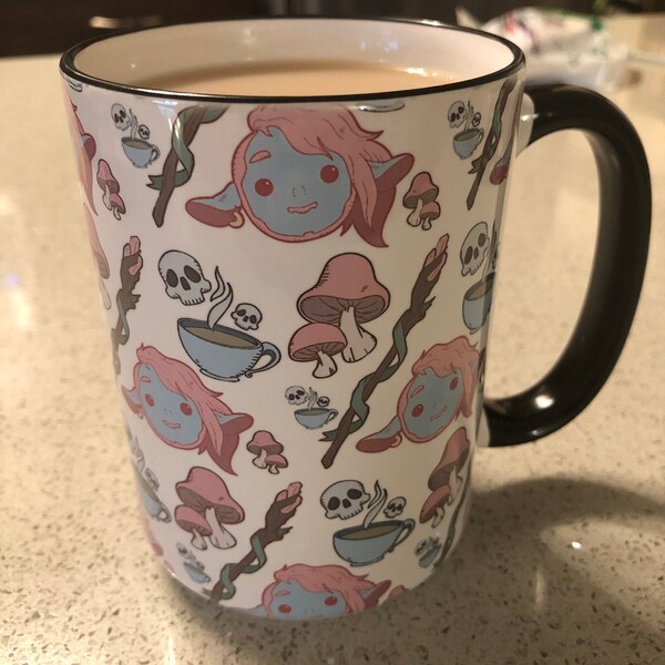 Caduceus Pattern Mug, Critical Role Themed Mug - Etsy