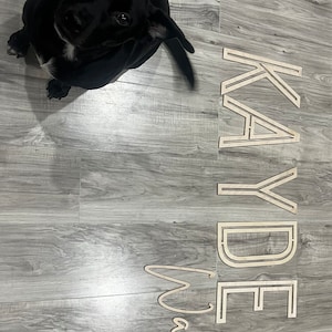 Stacked Names for Nursery Wooden Letters Name Sign Nursery - Etsy