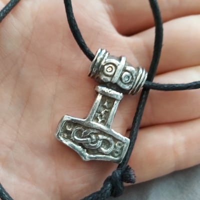 Ödeshög Mjolnir / Thor's Hammer Pendant in Sterling Silver or Bronze ...