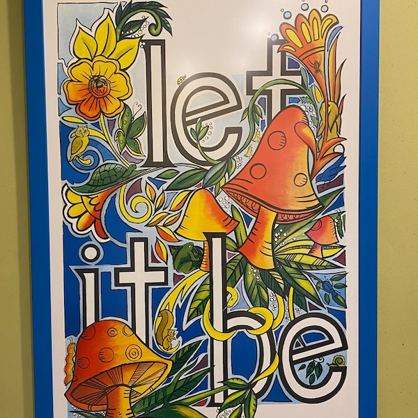 Very Rare NOS Vintage 1971 Let It Be Poster Beatles Home Decor Art ...