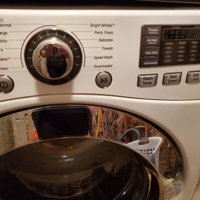 LG Model WM3670HWA Washer Sticker Label / Decal for Center Control ...