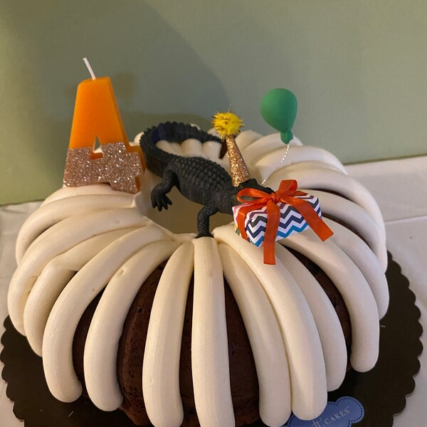 Alligator Cake Topper, Crocodile Cake Cake Topper, Birthday Party Cake ...