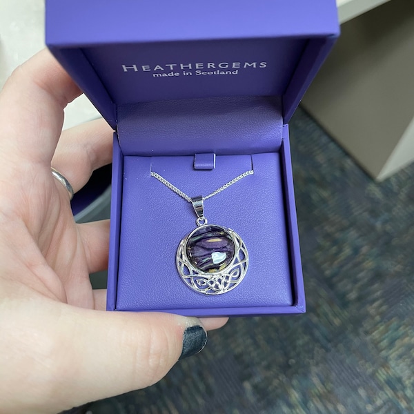 Heathergems Cormag Celtic Silver Plated Pendant | Handcrafted Jewellery ...