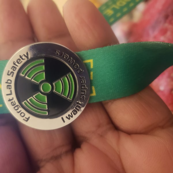 Science Enamel Pin - Glow in the Dark - Forget Lab Safety I Want Super ...