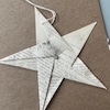 Kraft Paper Star Snowflakes Set of 5/handmade, Paper Ornament/paper Bag ...