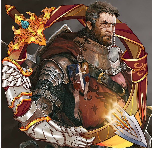 Paladin D&D Token Frame/digital Token/tabletop/dungeons and Dragons ...