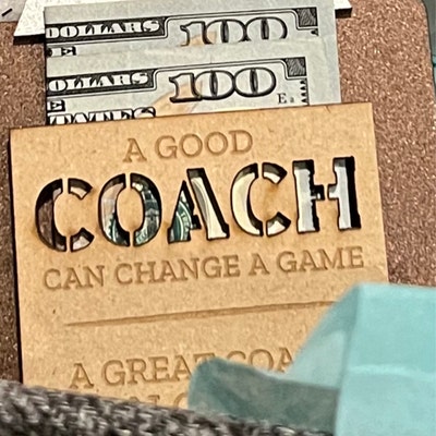 Coach Clipboard Card Holder, Coach Gift Card, Coach Appreciation Gift ...