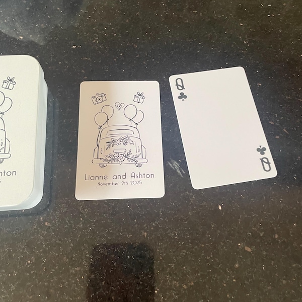 Custom Multiple Photos on the Back of Playing Cards, Personalized Blank ...