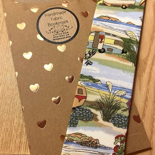 Handmade Fabric Bookmark / Countryside / Camping / Caravan - Etsy