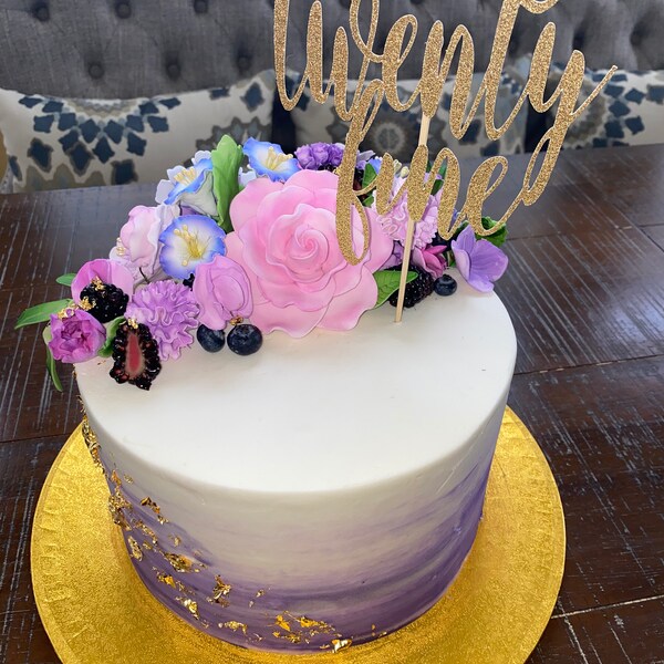 Twenty Fine Cake Topper/ 29th Birthday/ 25th Birthday - Etsy