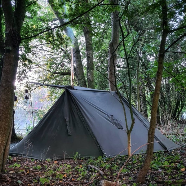 Polish Poncho Lavvu Extension - Upgrade the 1-2 People Shelter to a 4-5 ...