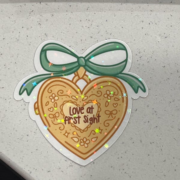 Book Trope Locket Vinyl Sticker - Laptop Sticker- Waterbottle Sticker ...