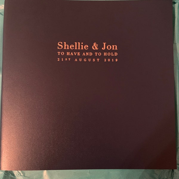 Handmade and Personalised Large Leather Photo Album - Etsy