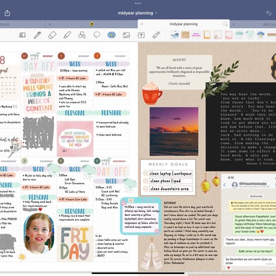 Basic Sticker Set 1 in 5 Colors Digital Planner Goodnotes Notability ...