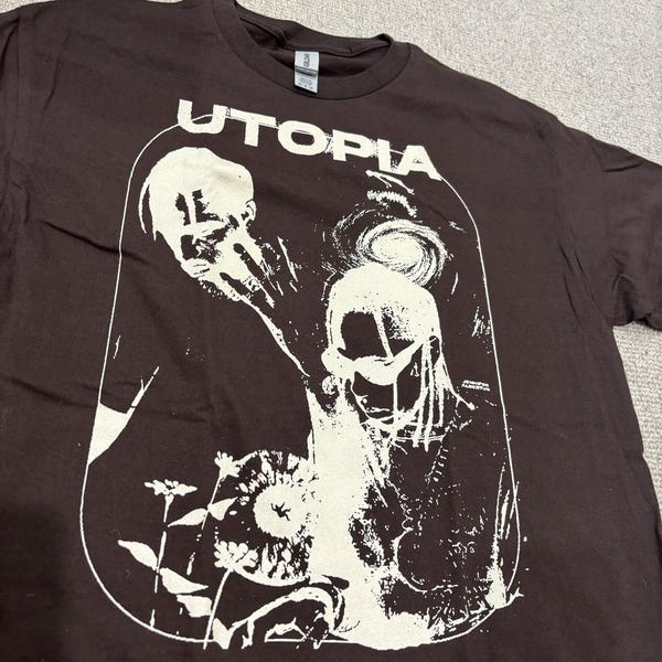 Travis Scott Utopia Album Graphic T-shirt, Vibrant Graphic Concert T ...