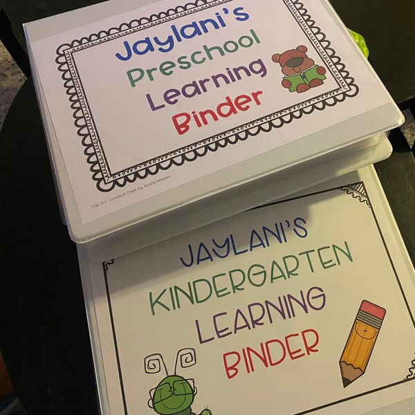 Preschool Learning Binder Printable *DIGITAL DOWNLOAD* - Etsy