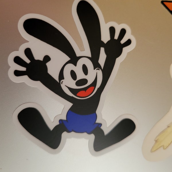 Oswald Sticker, Oswald the Rabbit, Oswald Decals, Vinyl Decals, Laptop ...
