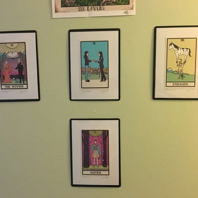 Justice XI Tarot Card Art 5x7 Art Print, Hand-cut and Mounted Card - Etsy