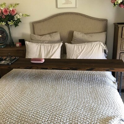 The ORIGINAL Rolling Over-the-bed Table Laptop Lap Desk TV Food Bedside ...