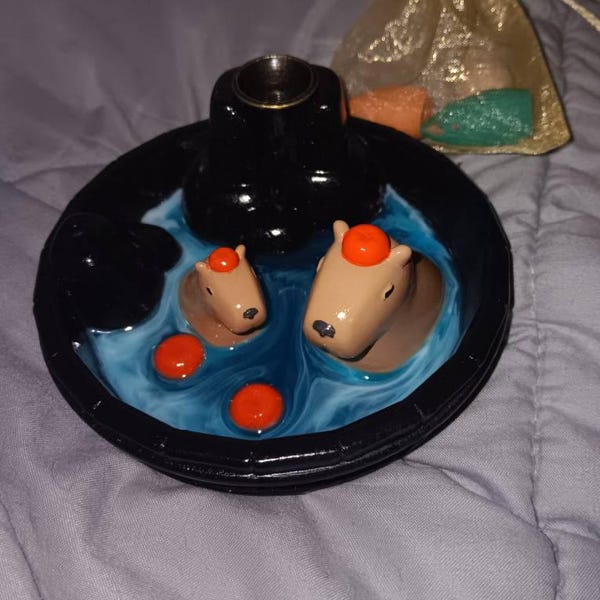 Adorable Capybara Backflow Incense Burner - Relaxation Essential for ...