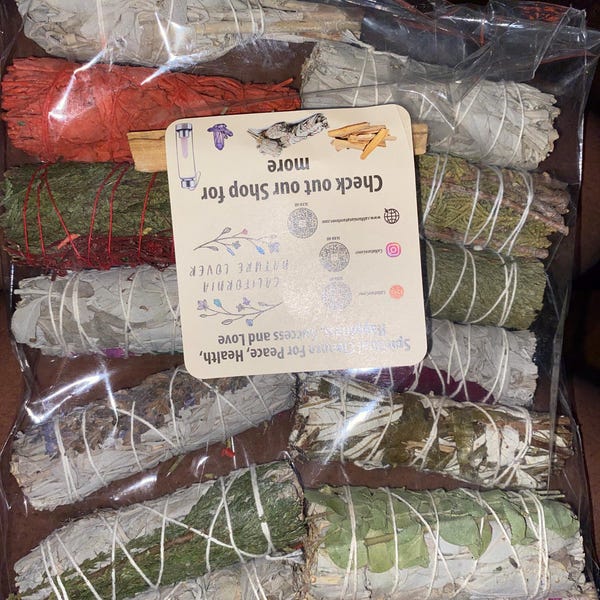 Sage Variety Pack, Smudging Bundle Set, SAGE BUNDLE 18 PCS, 18 Pack ...