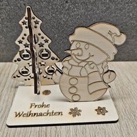 Christmas Card Laser Cut Files, Christmas Tree Gift, Christmas Souvenir ...