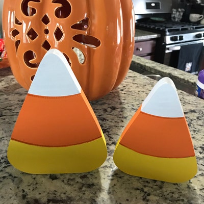 Candy Corn Wood Cutout DIY Fall Wood Craft Free Standing Unfinished ...