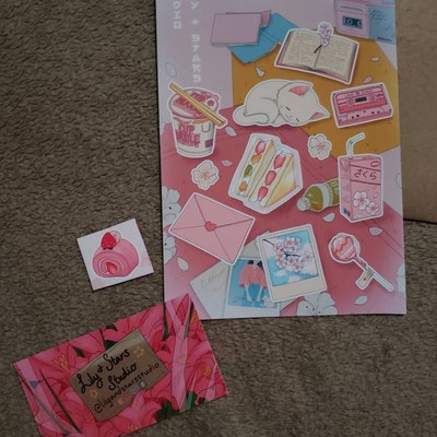 Hanami Sticker Sheet Japanese Picnic Aesthetic Spring Planner Stickers ...