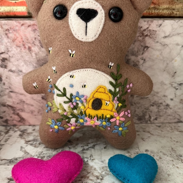 Mini Bear Miniature Teddy Bear Little Fuzzy Bear Dollhouse Teddy Tiny ...