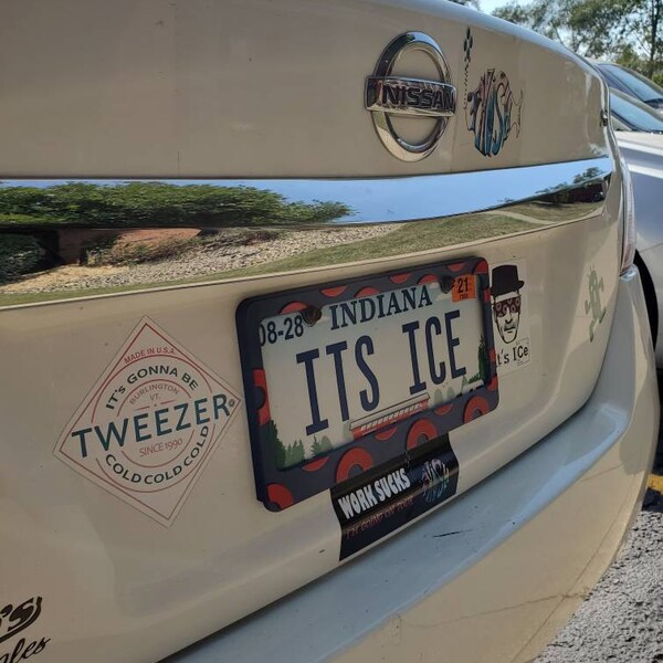 Phish / Raised Donuts / Plastic License Plate Frame - Etsy