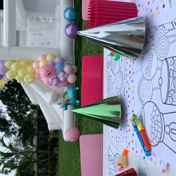 Personalized Sweet Shoppe Candy Coloring Page Birthday Party Favor ...