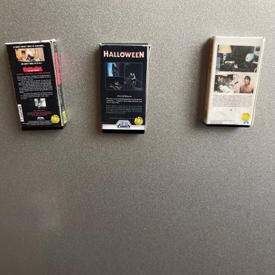 VHS Inspired Mini Magnets 1 X 2 Lots of Titles You Choose Horror Genre ...