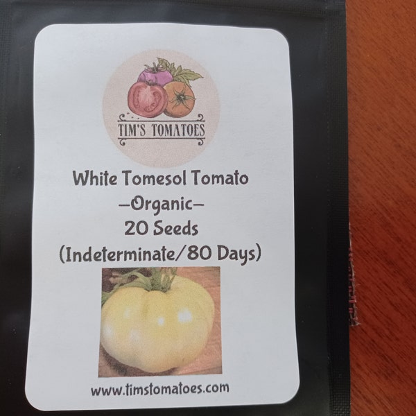 White Tomesol Tomato Seeds | Organic - Etsy