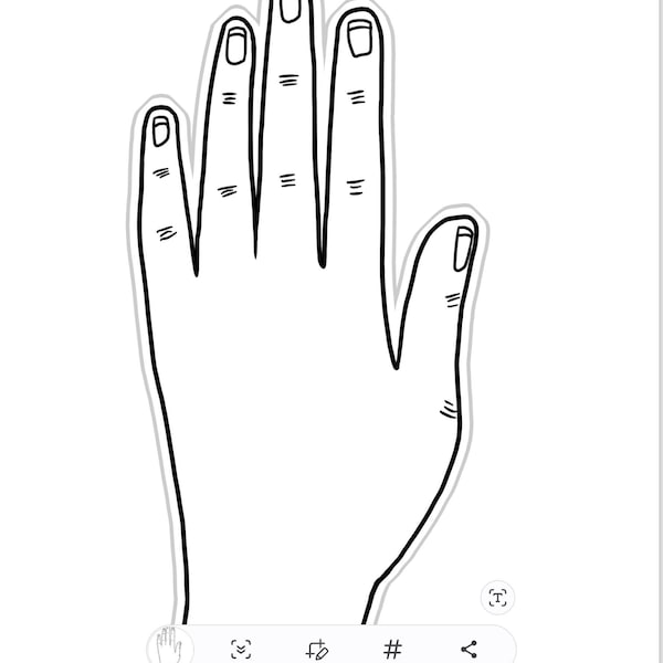 Printable Hand Display Template - Downloadable PDF - Craft Fair Display ...