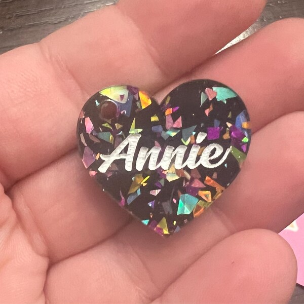 Squiggle Arch Rainbow Iridescent Acrylic Earrings - Etsy