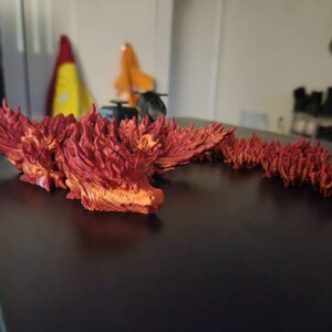 18 Phoenix Fire Pyro Dragon Articulating Flexi by Cinderwing, Fidget ...