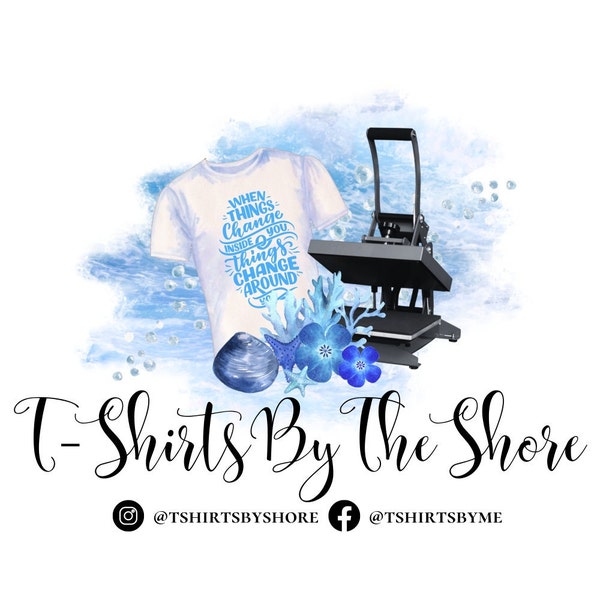 Heat Press Logo Design, Cricut Logo, Small Craft Business Branding, PNG ...