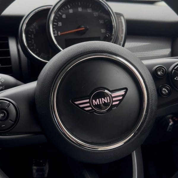 Custom Steering Wheel Gel Overlay Emblem Badge Sticker - Fits All MINI ...