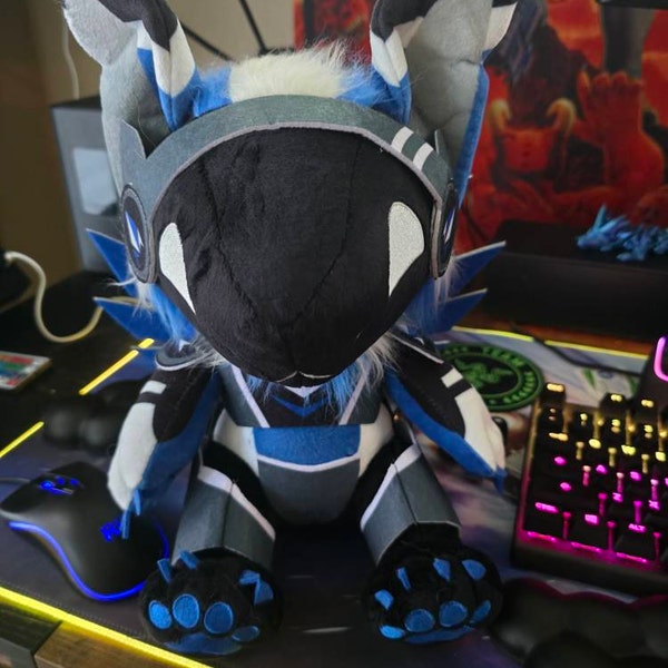 Synthwave Protogen Fursona Pin - Etsy