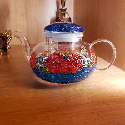 Sunflower Teapot Personalised Hand Painted Tea Kettle With Sunflowers ...