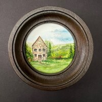 2x2 Inches Frame Small Picture Frame Mini Сircular Frame, Round Wall ...