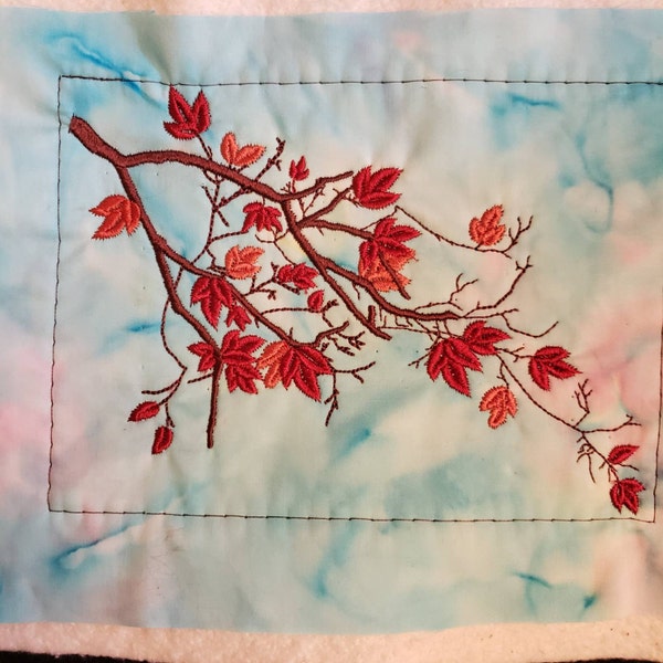 Autumn Branch Embroidery Design, 5 Sizes, Instant Download - Etsy