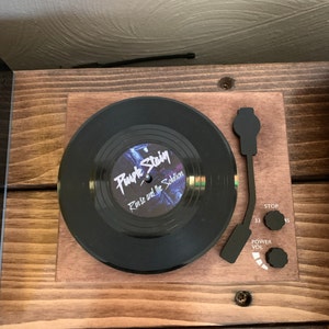 Funny Vinyl Record Coasters With Turntable Holder Make a Set With 6 ...