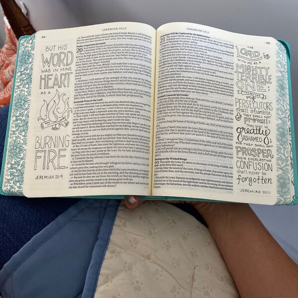 Journaling Bibles Pink Journaling Bible Creative Journaling Bible Gift ...