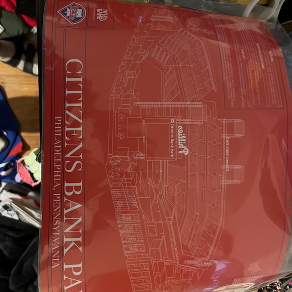 Philadelphia Phillies Citizens Bank Park Stadium Ballpark Blueprint ...