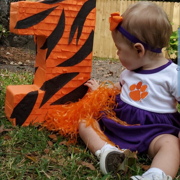 Tiger Inspired Number Pinata - Etsy