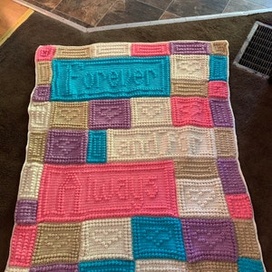 FOREVER Pattern for Crocheted Blanket. - Etsy
