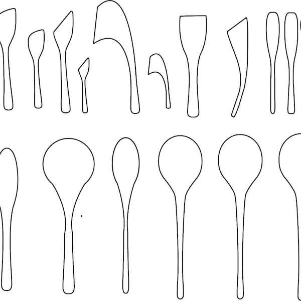 48 Kitchen Utensils Patterns for CNC, Laser Engraver/cutter Jpg, Png ...